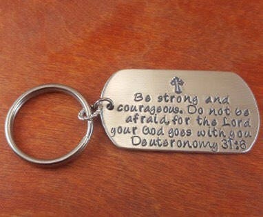 Deuteronomy 31:6 Bible Verse Jewelry Confirmation Gift | Etsy