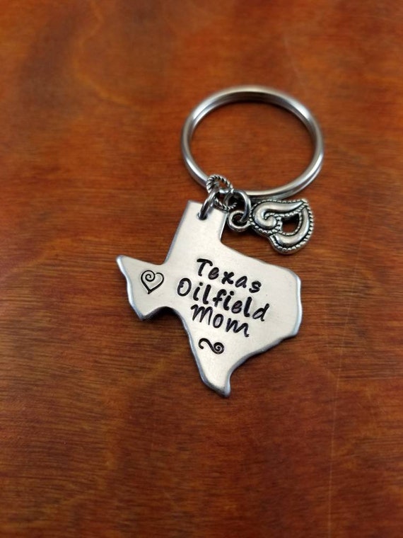 Texas Oilfield Key Chain Oilfield Wife Oilfield Girlfriend | Etsy