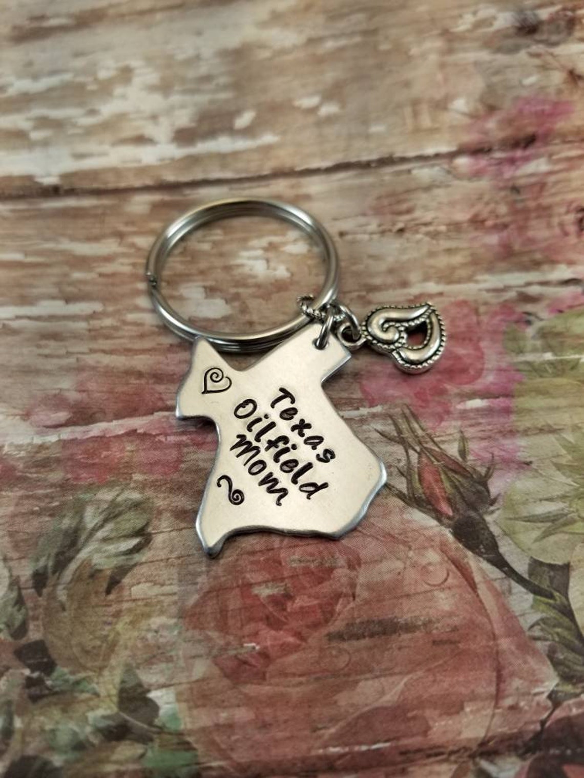 Texas Oilfield Key Chain Oilfield Wife Oilfield Girlfriend - Etsy