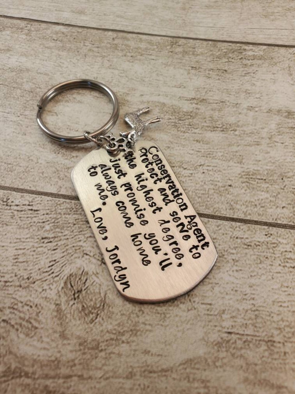 Conservation Agent Key Chain Protect and Serve Game Warden - Etsy