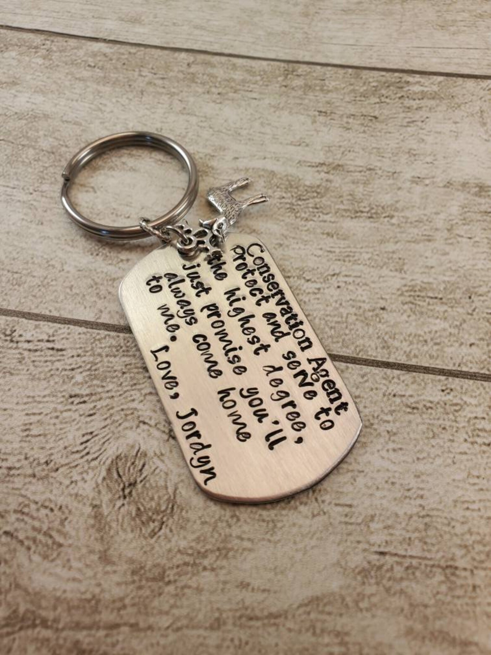 Conservation Agent Key Chain Protect and Serve Game Warden - Etsy