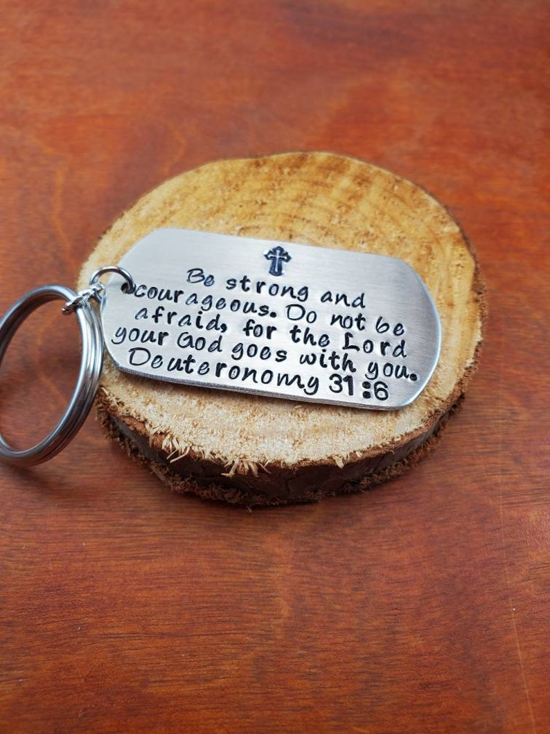 Deuteronomy 31:6 Bible Verse Jewelry Confirmation Gift - Etsy