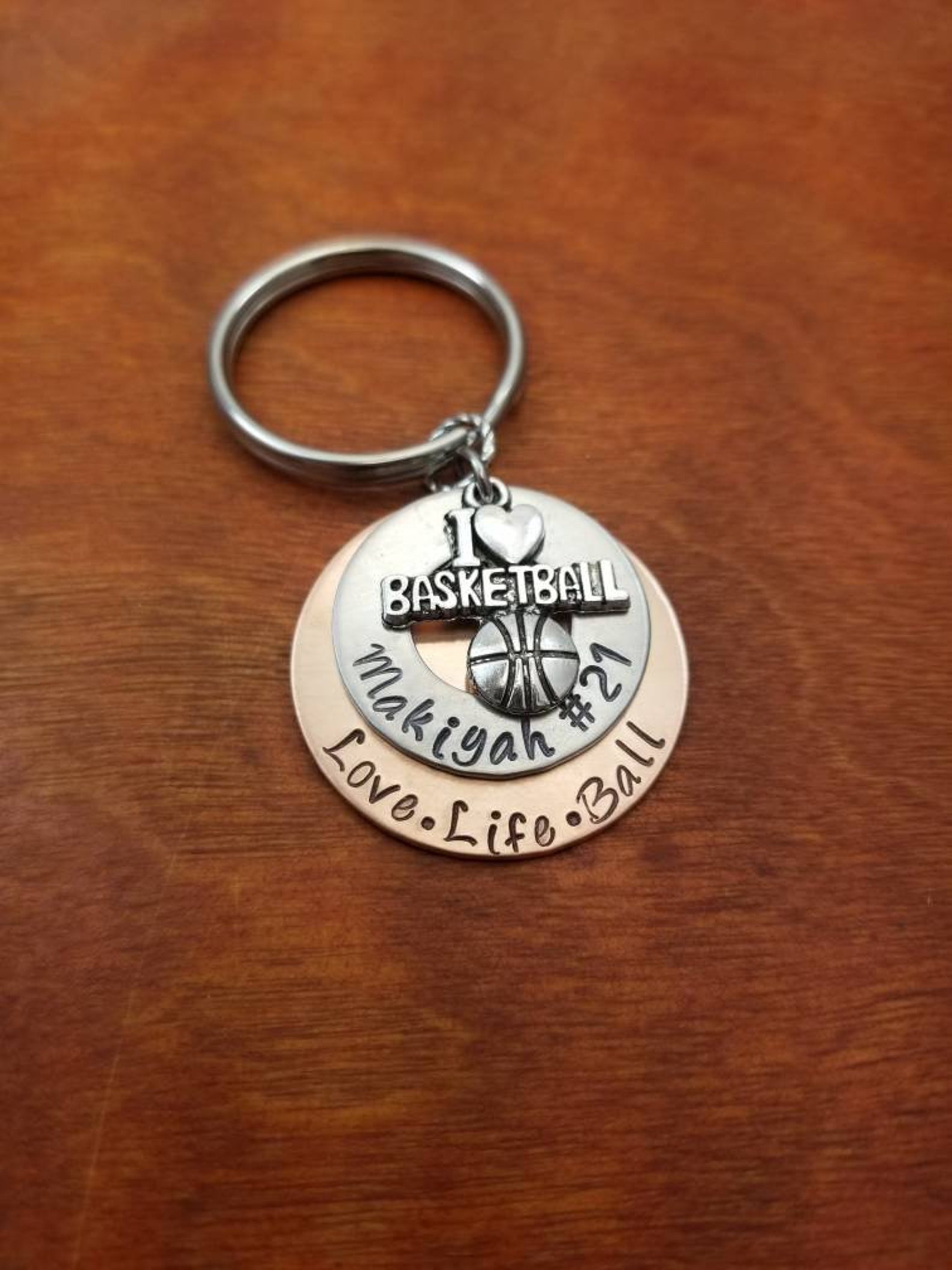 Basketball Player Key Chain, Love Life Ball, Sports Gift, Basketball ...