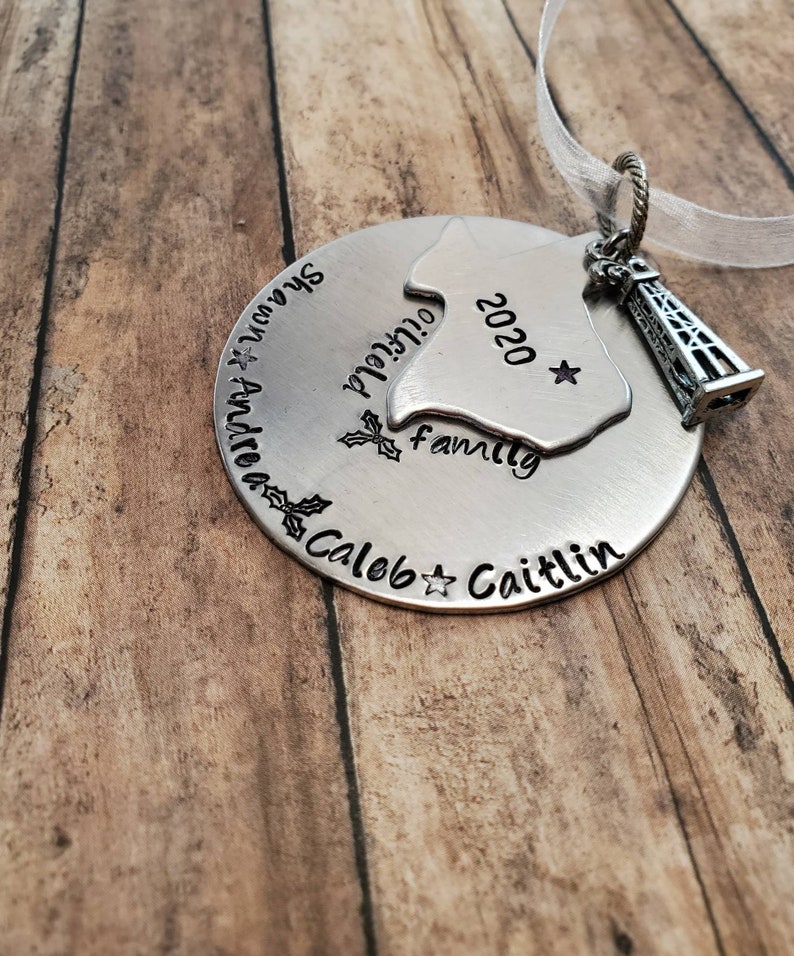 Personalized Texas Oilfield Christmas Ornament Oilfield - Etsy