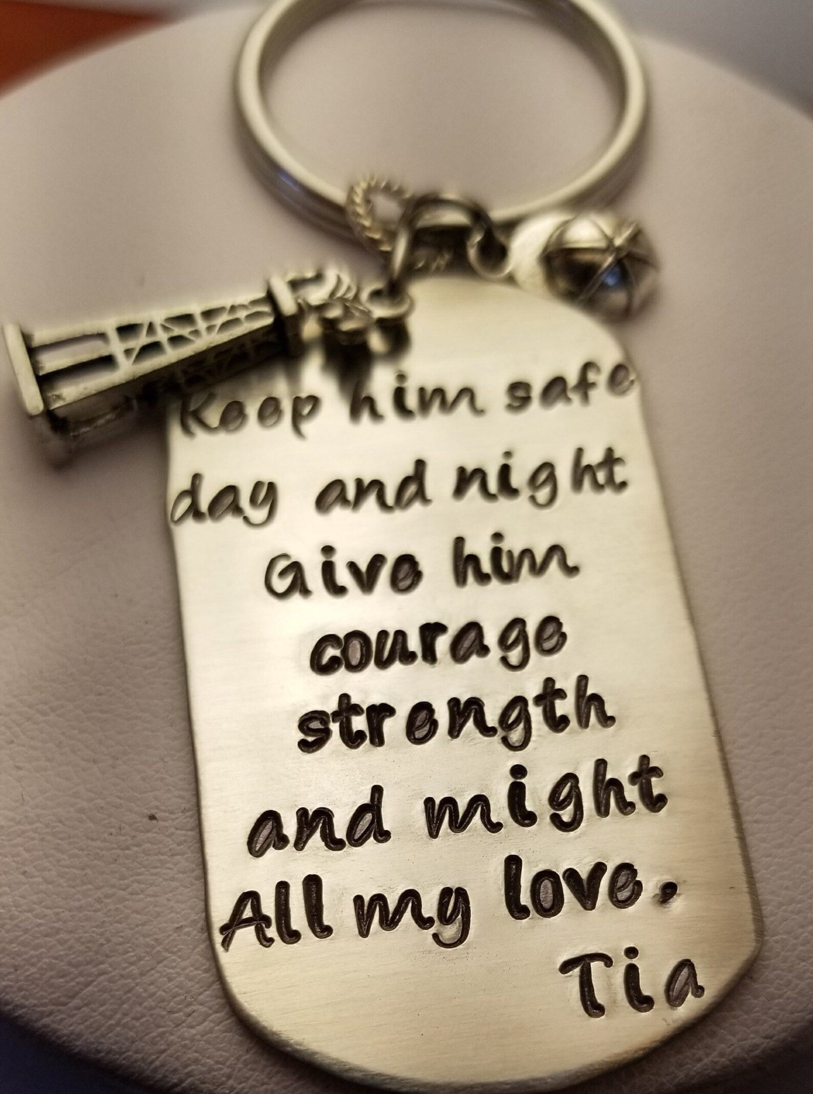 Oilfield Key Chain, Keep Him Safe, Oilfield Gift, Roughneck Key Chain ...