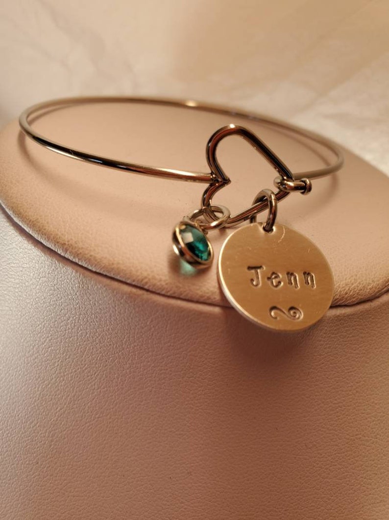 Personalized Heart Name Bracelet Personalized Heart Bracelet - Etsy