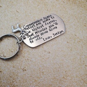 Conservation Agent Key Chain, Protect and Serve, Game Warden Gift ...