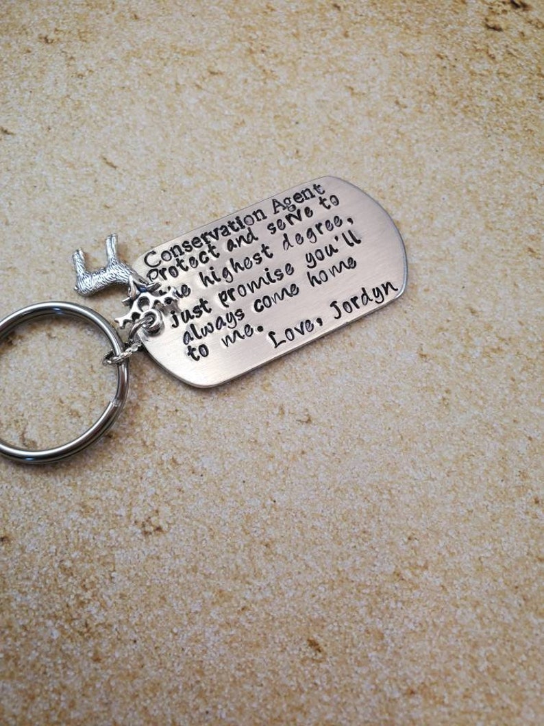 Conservation Agent Key Chain Protect and Serve Game Warden - Etsy