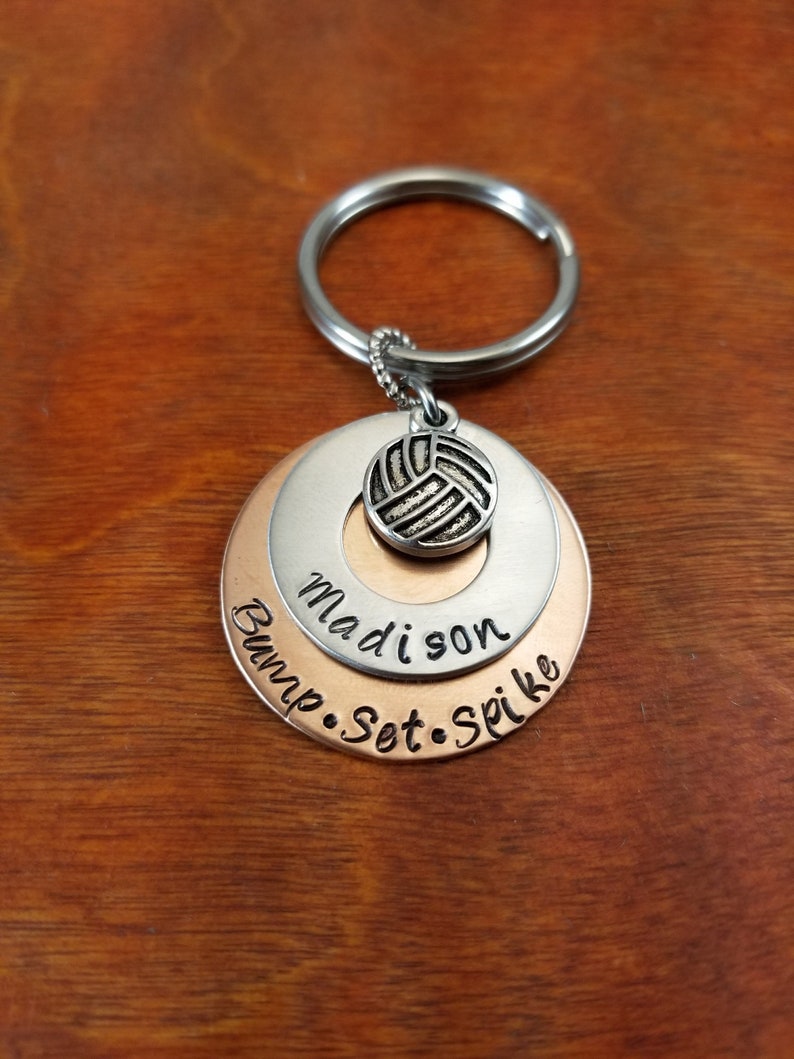 Volleyball Player Key Chain Bump Set Spike Volleyball Coach - Etsy