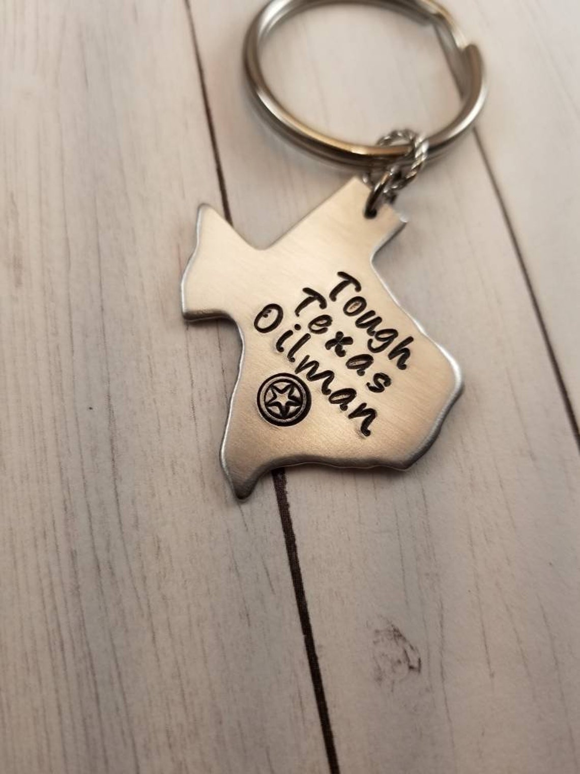 Texas Oilfield Key Chain Tough Texas Oilman Oilfield Key | Etsy