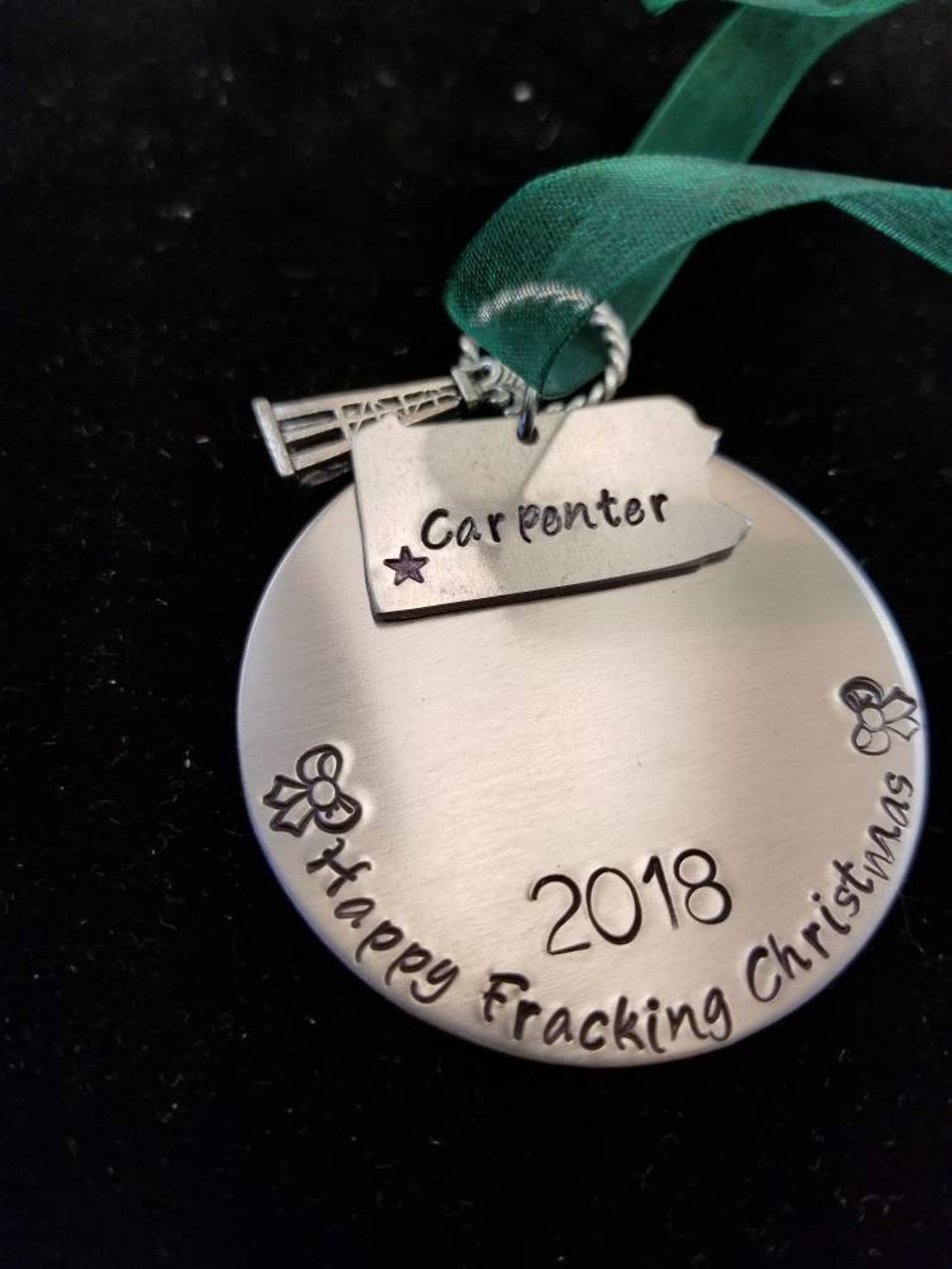 Oilfield Christmas Ornament, Happy Fracking Christmas, Oilfield Family ...
