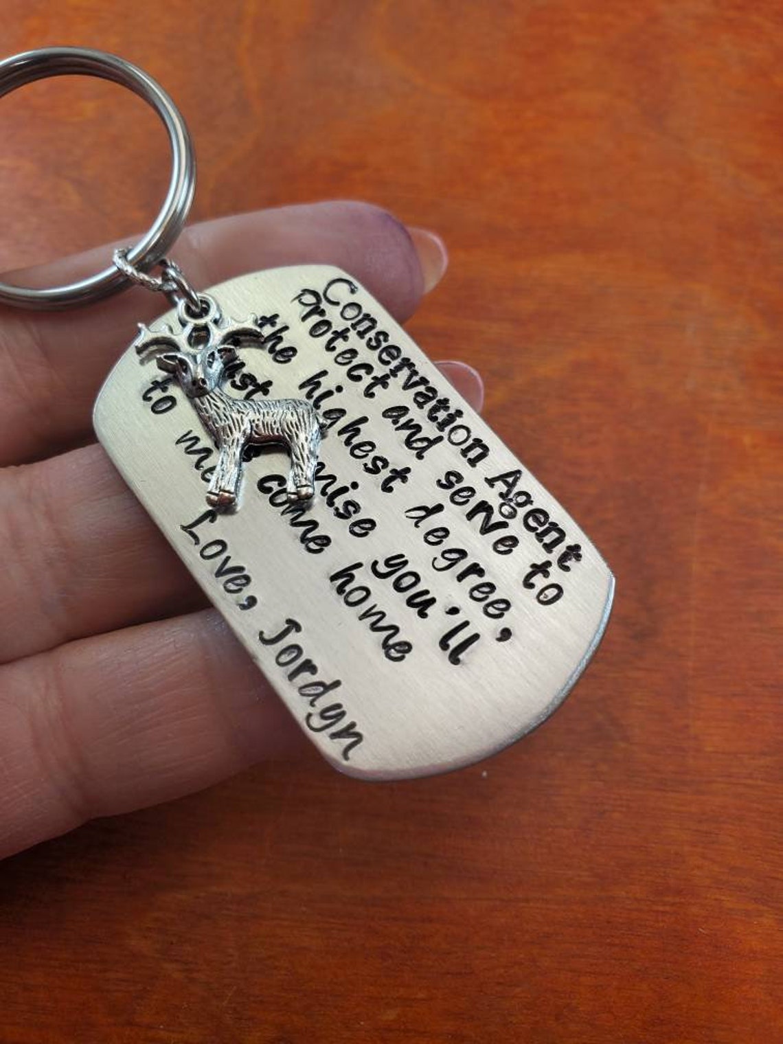 Conservation Agent Key Chain Protect and Serve Game Warden - Etsy