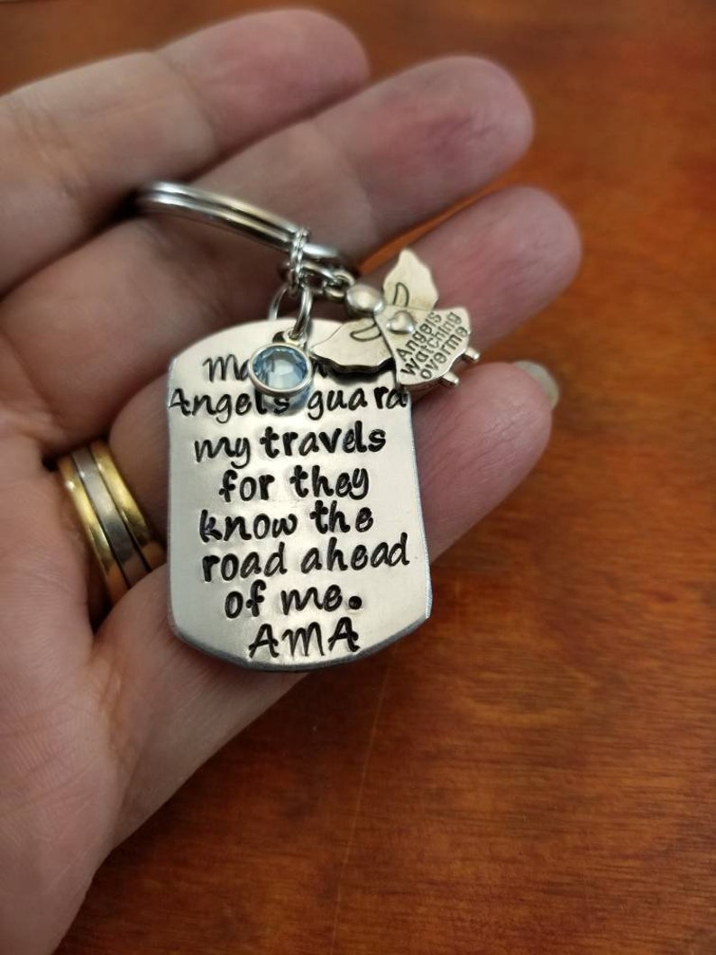 Guardian Angel Key Chain Angel Watching Me Angels Guarding - Etsy