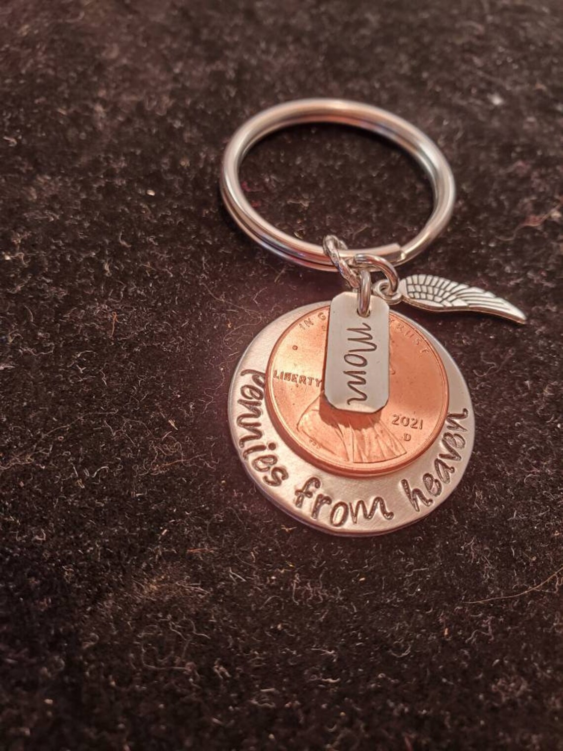 Remembrance Penny Key Chain, Pennies From Heaven, Memorial Key Chain ...