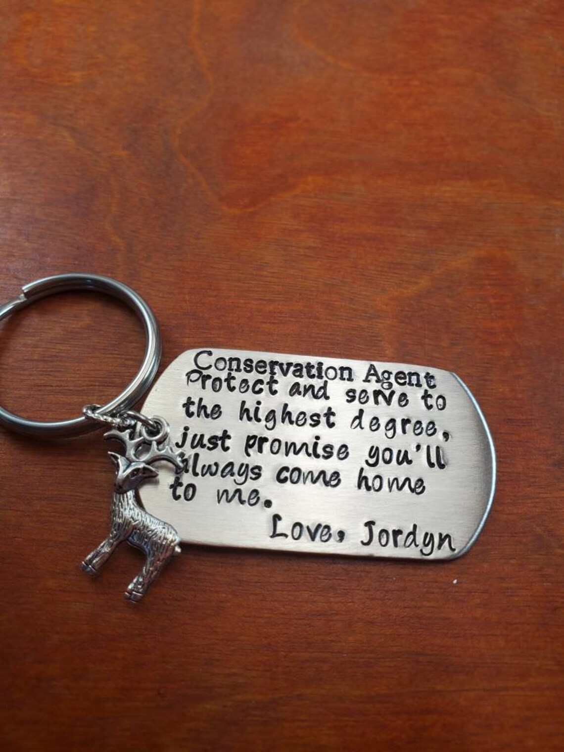 Conservation Agent Key Chain Protect and Serve Game Warden - Etsy