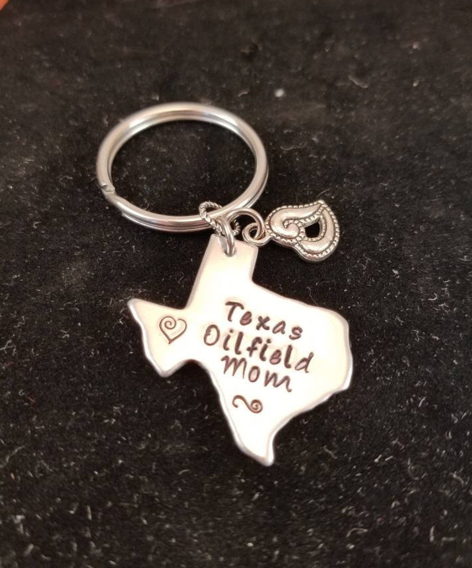 Texas Oilfield Key Chain Oilfield Wife Oilfield Girlfriend - Etsy
