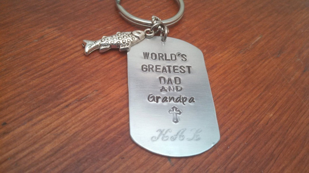 World's Greatest Dad, Greatest Grandpa, Engraved Initials, Papa ...