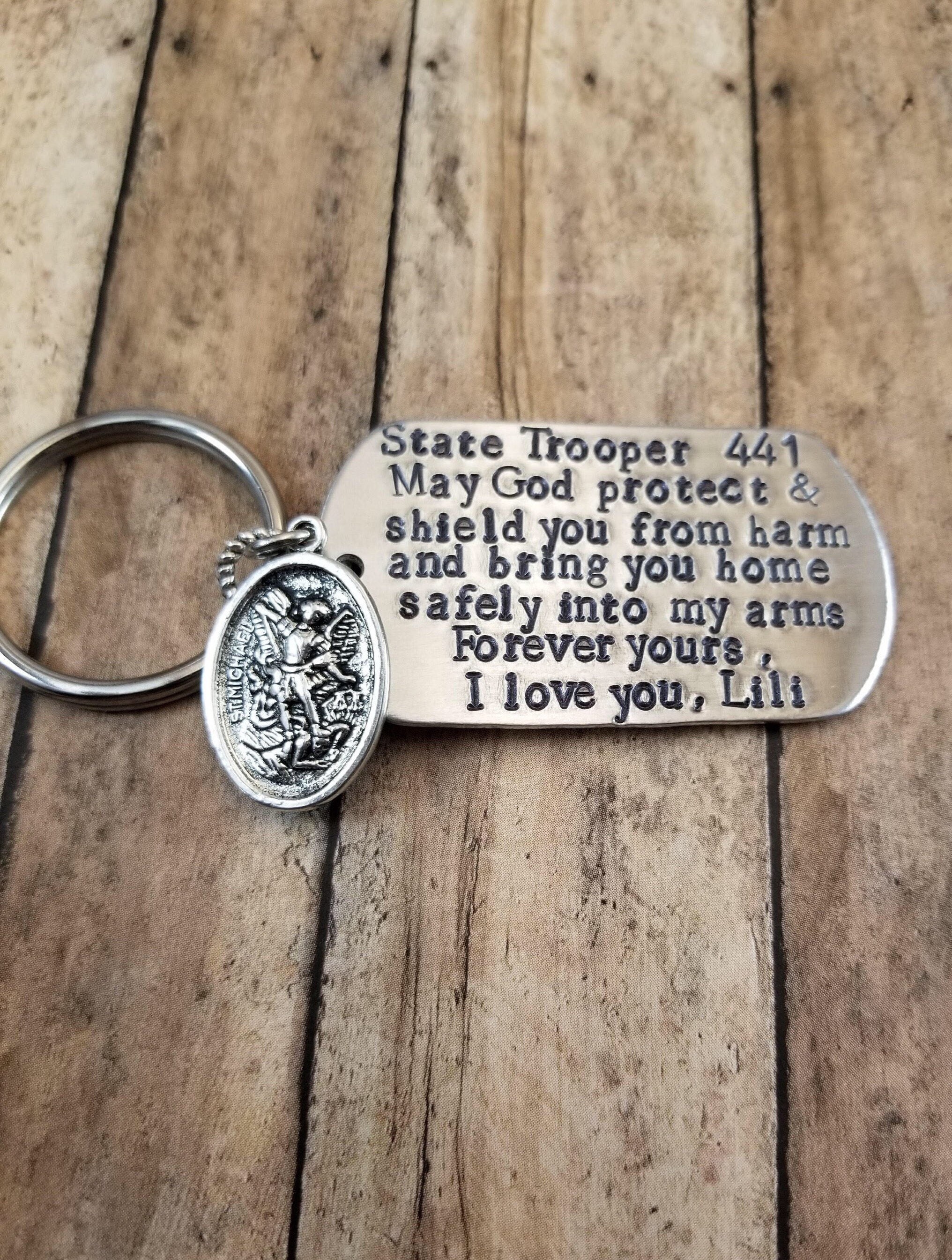 Police Officer Prayer Key Chain State Trooper Gift LEO Thin - Etsy