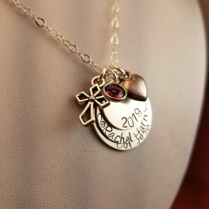 Graduation Necklace Gift, Graduating Class, Class of 2020, Birthstone ...