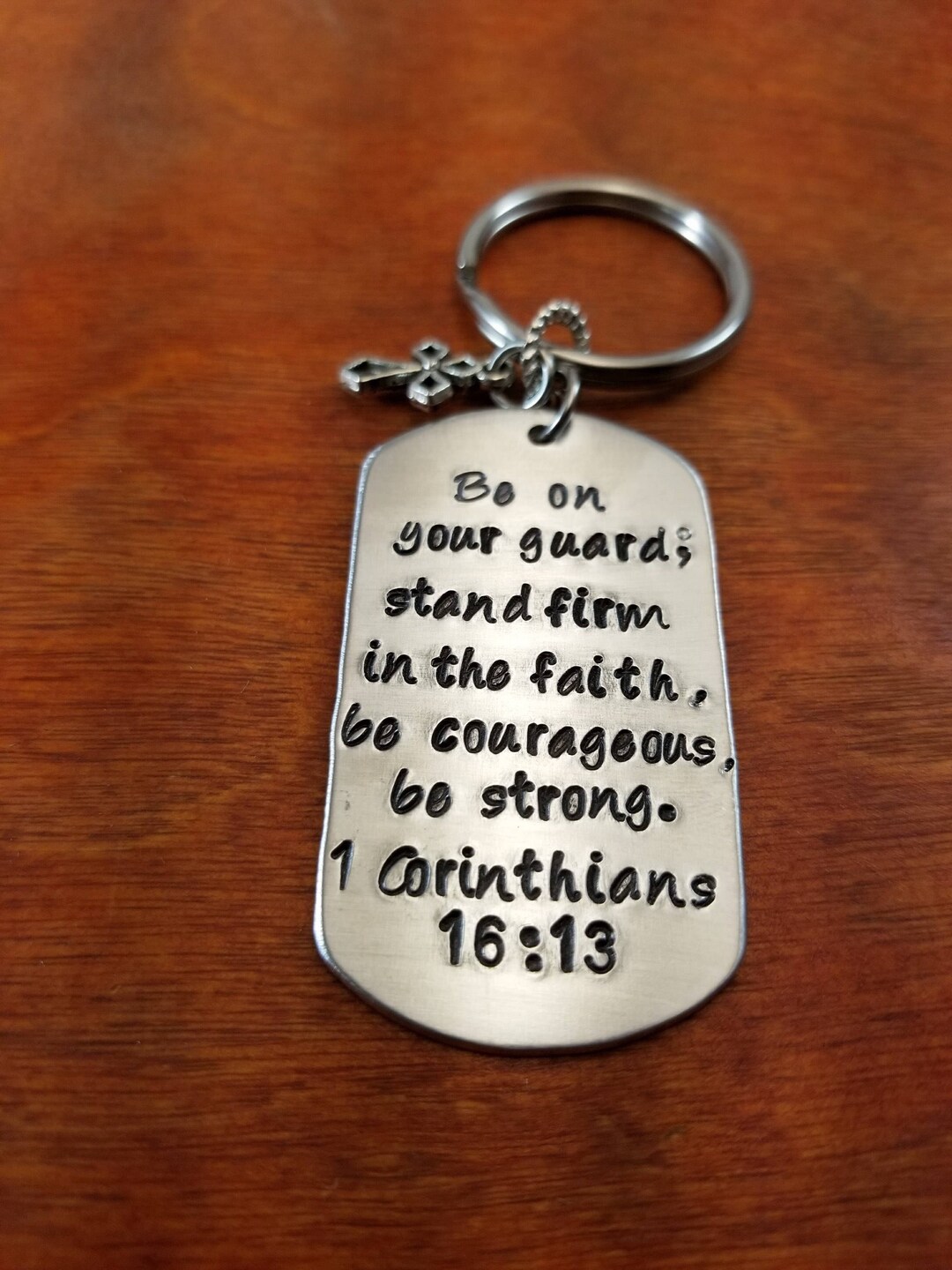 1 Corinthians 16:13 Christian Key Chain - Etsy