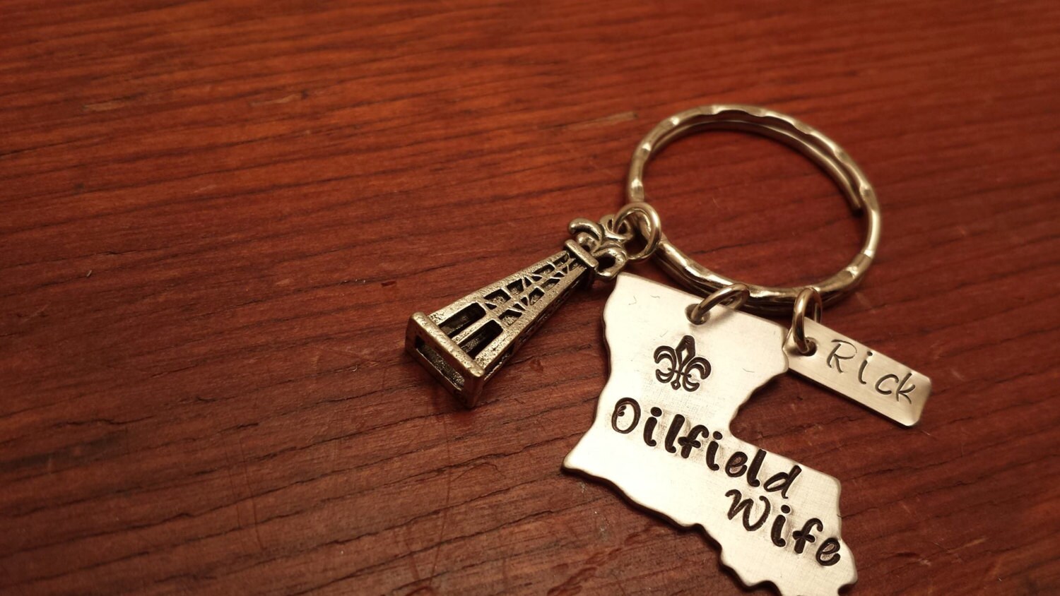 Louisiana Oilfield Wife Key Chain, Louisiana Oil Field, Oilfield Wife ...