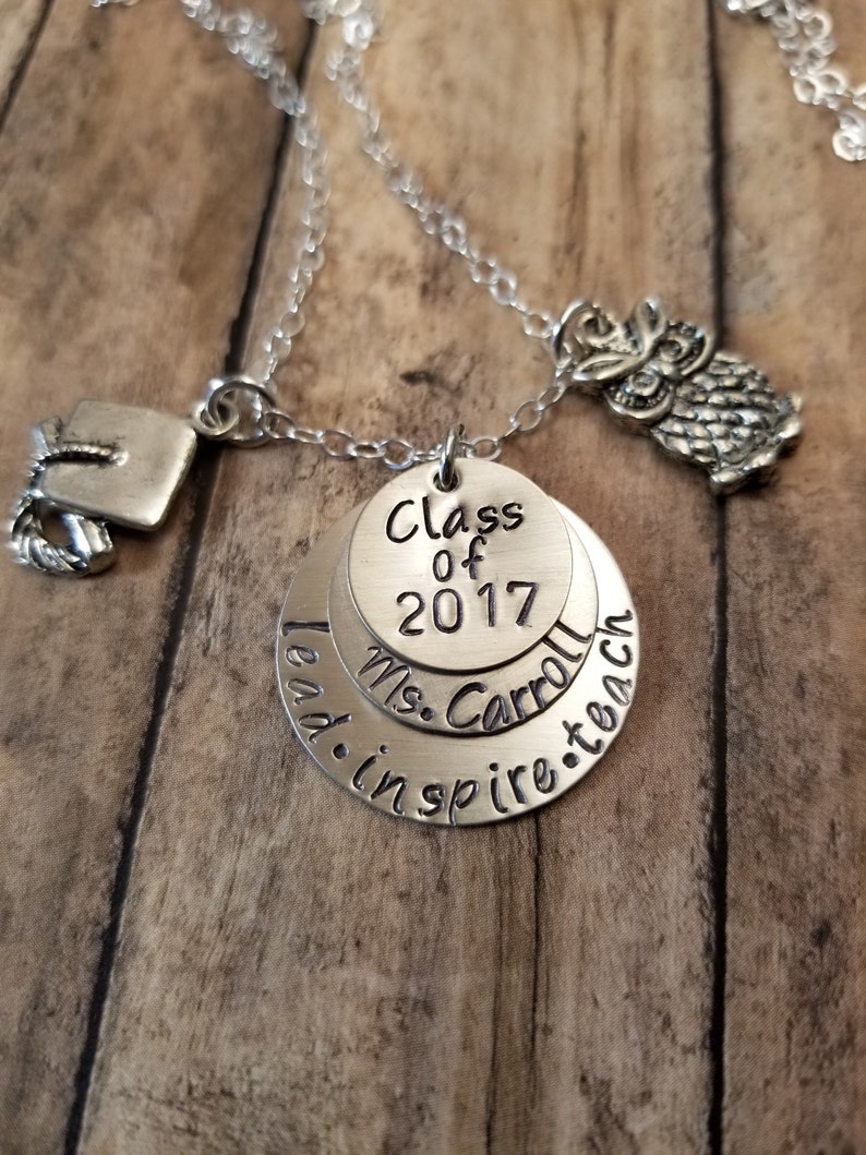 Teacher Graduation Necklace Teacher Gift New Teacher Gift - Etsy