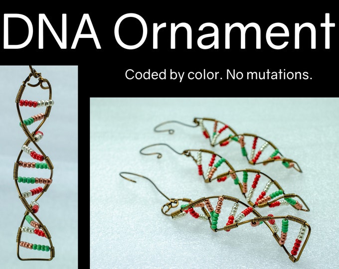 DNA Ornament, Science Christmas Art, Educational, Biology Gift, Gift ...