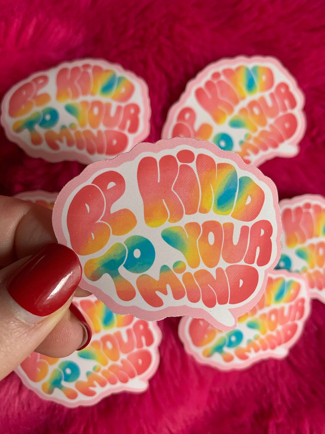 Be Kind to Your Mind Sticker Mental Health Sticker Tie Dye - Etsy