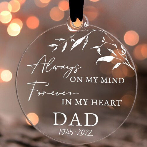 Remembrance Hanging Tag in Loving Memory Keepsake Bauble - Etsy