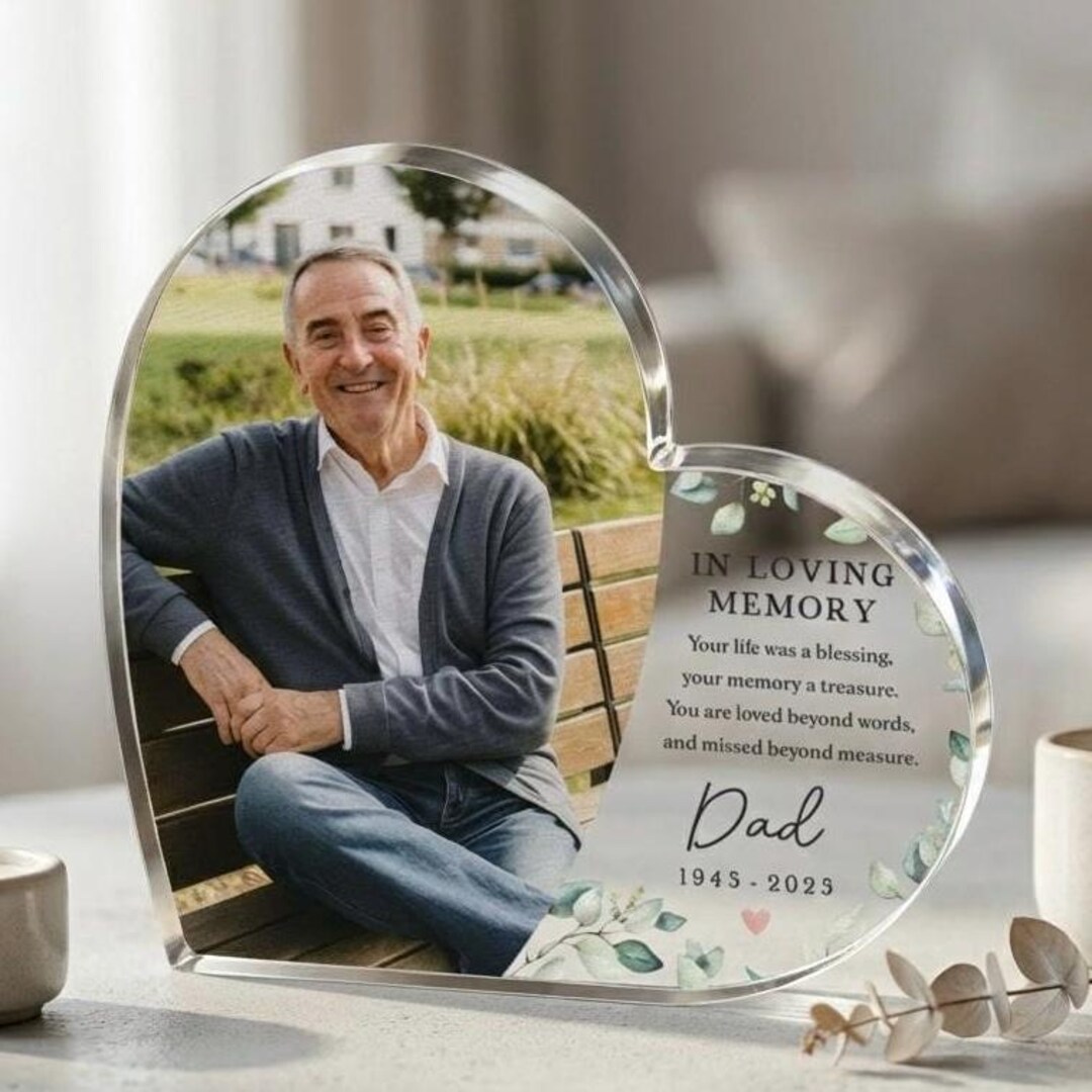 Personalised Memorial Gift, Loss of Dad Sympathy Keepsake, in Loving ...