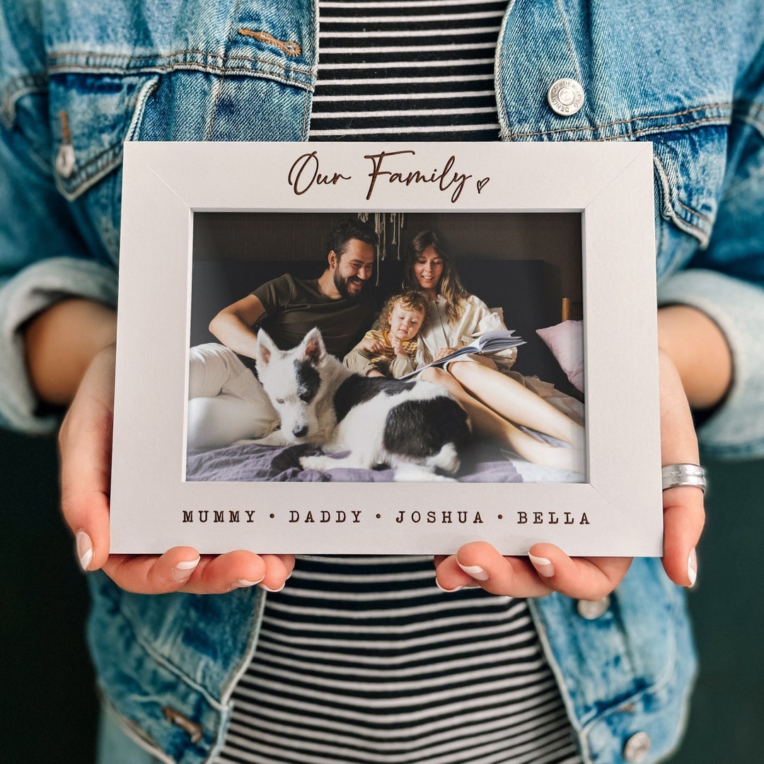 Personalised Family Photo Frame Gift Keepsake Custom Gifts for ...