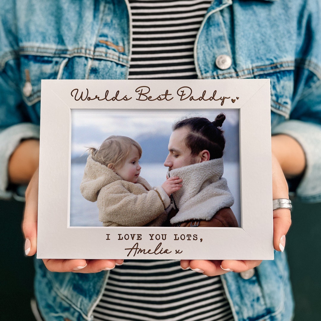 World's Best Daddy Personalised Photo Frame Baby Gift Gift for New Dad ...