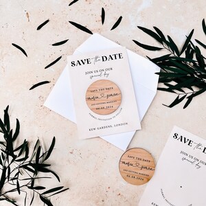 Save the Dates Magnet With Cards | Simple Save the Date Wedding Magnets ...