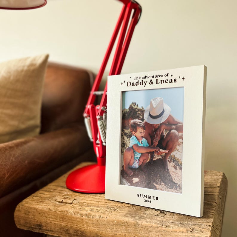 Daddy and Me Adventure Memory Frame | Personalised Photo Frame Gift ...