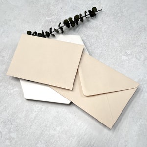Stone Envelopes C6 or C5, Cream Sand Wedding Invitations Envelope ...