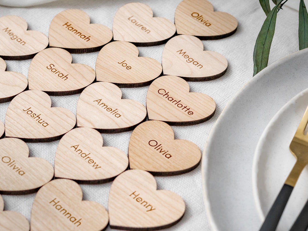 Personalised Place Names, Wooden Guest Wedding Favours, Wooden Laser ...