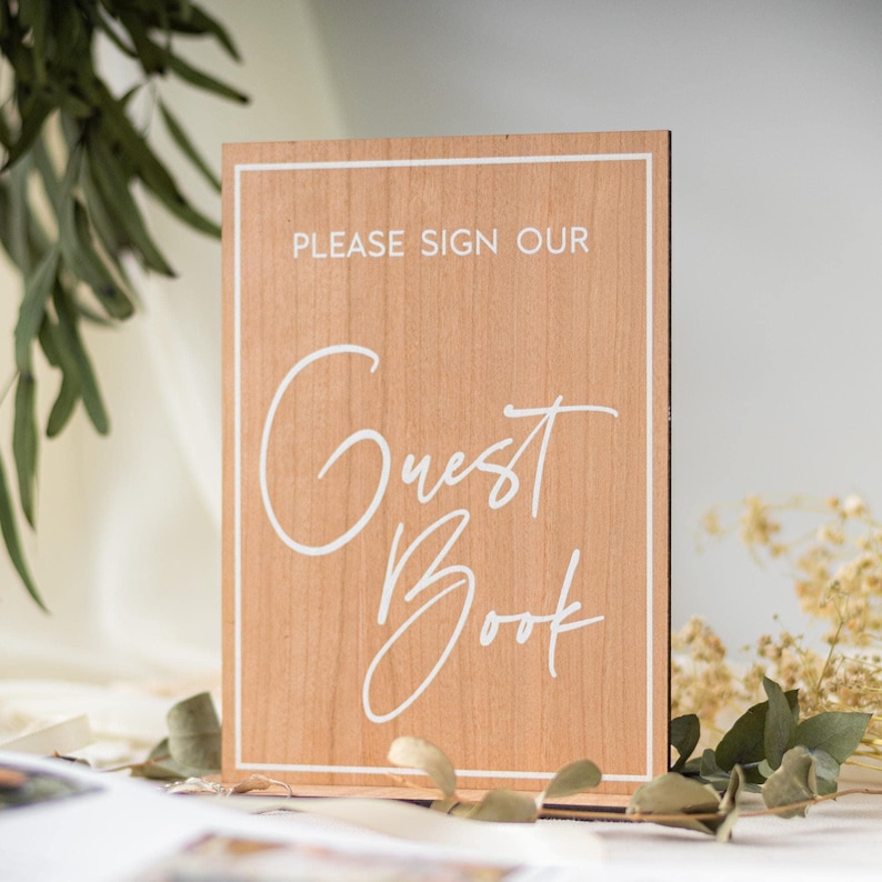Custom Wedding Guest Book, Personalized Wedding Photo Album, Guestbook ...