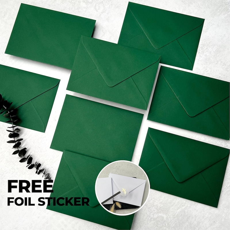Green Envelopes - Etsy Australia
