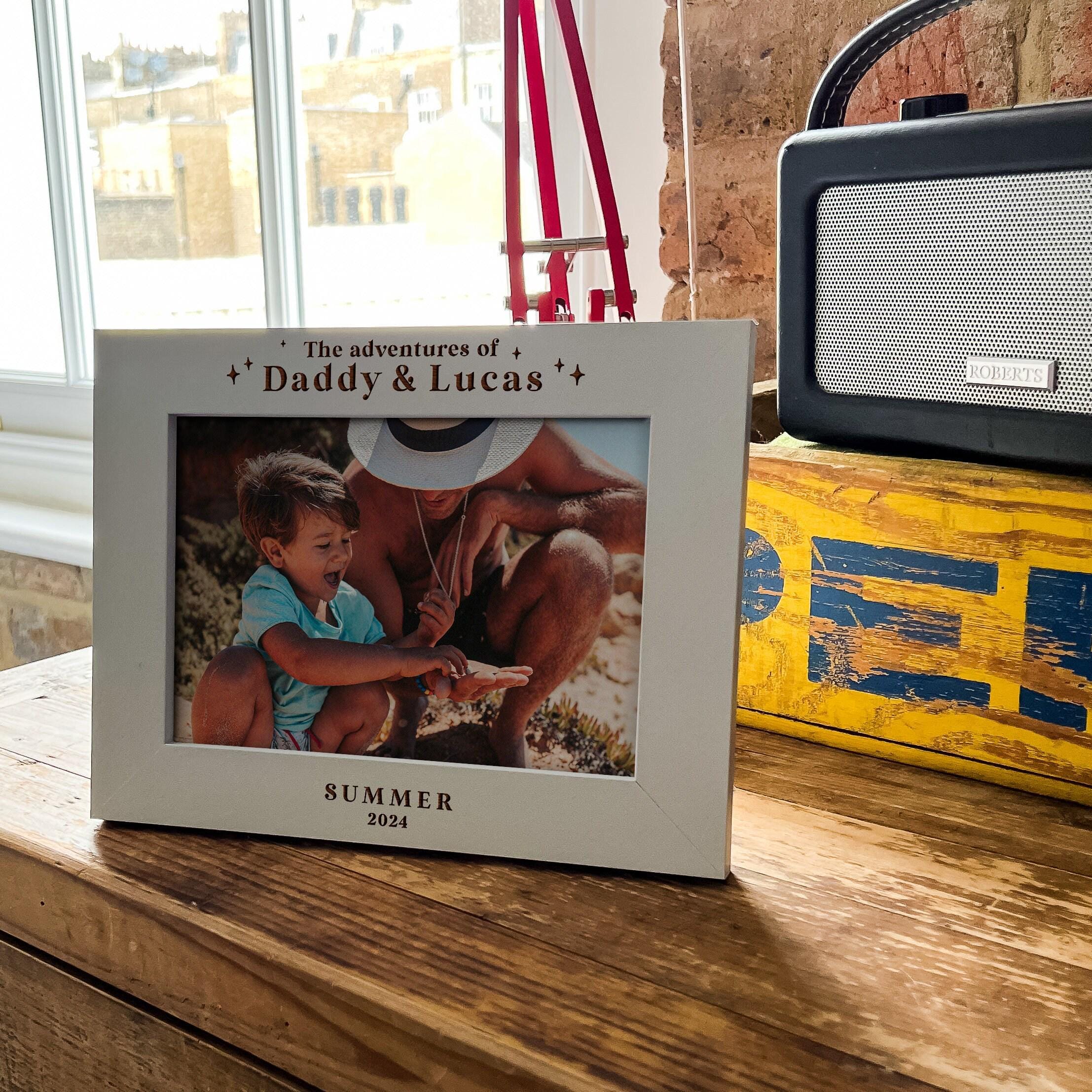 Daddy and Me Adventure Memory Frame | Personalised Photo Frame Gift ...