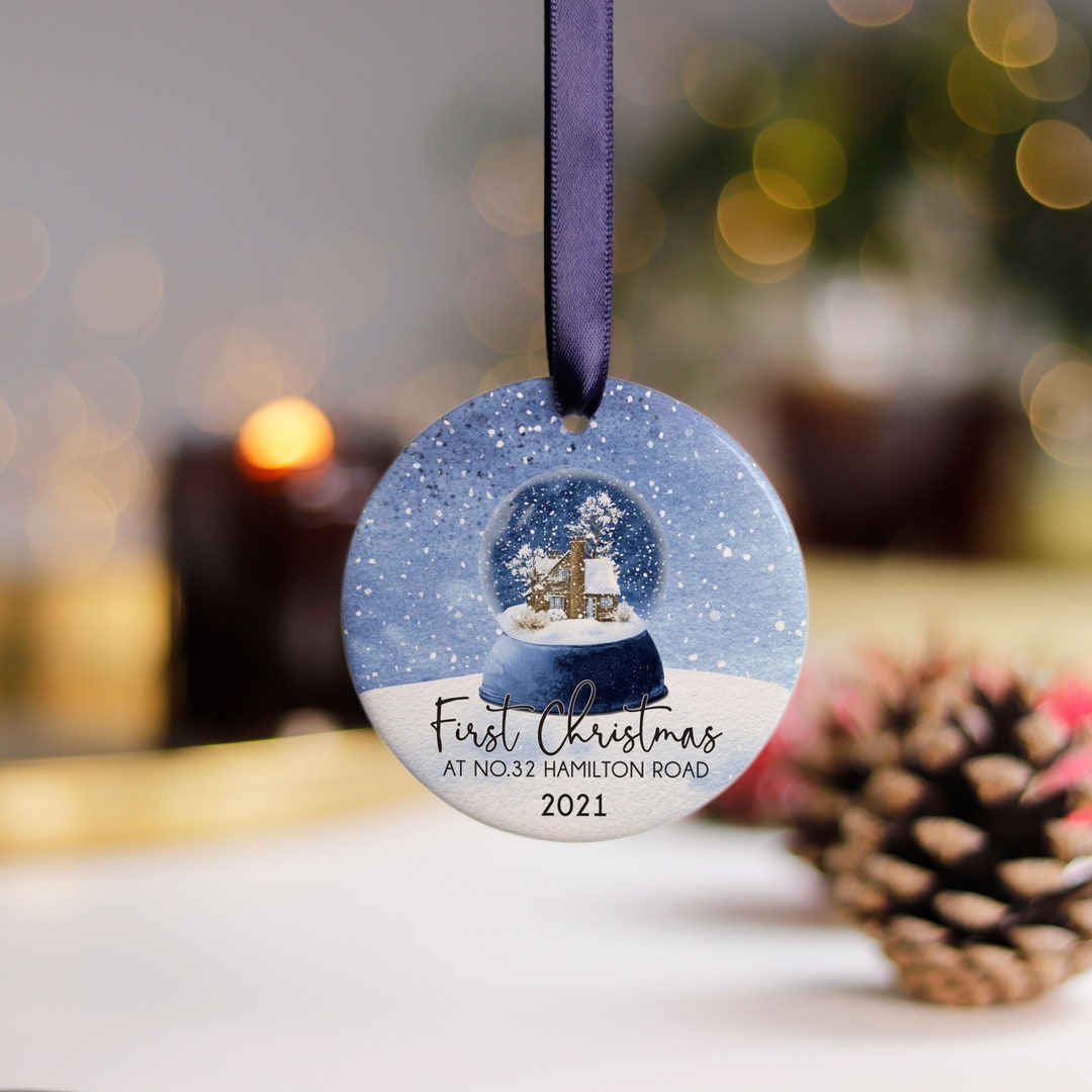 New Home Christmas Bauble Ornament, First Christmas in New Home Bauble ...
