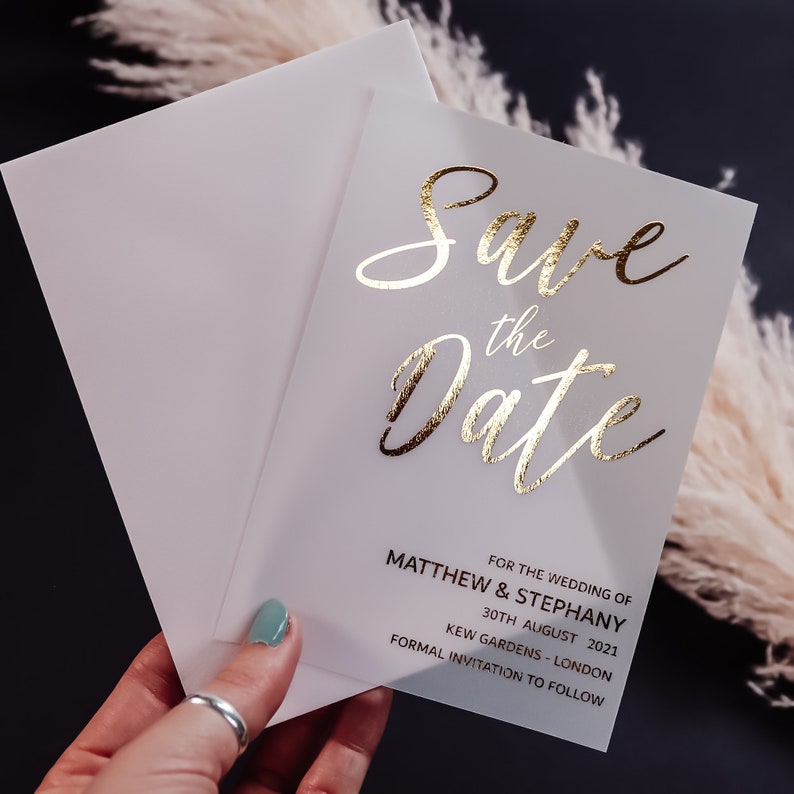 Vellum Overlay Save The Date