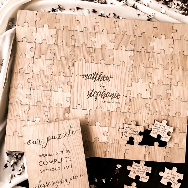Guest Book Puzzle - Etsy