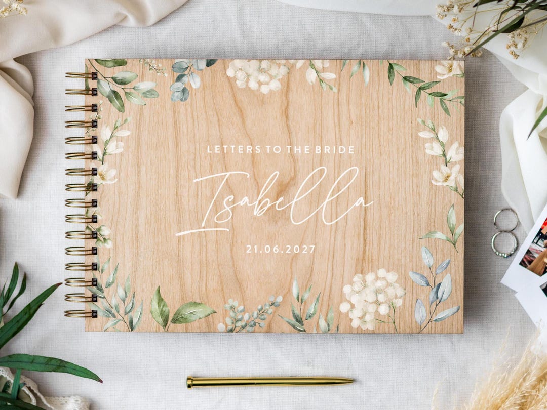 Custom Letters to the Bride Book, Gifts for the Bride on Hen Do ...