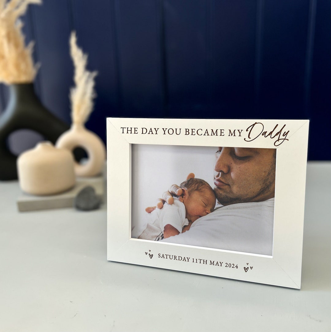 Personalized Photo Frame for Dad, Perfect Birthday Gift, Custom Picture ...