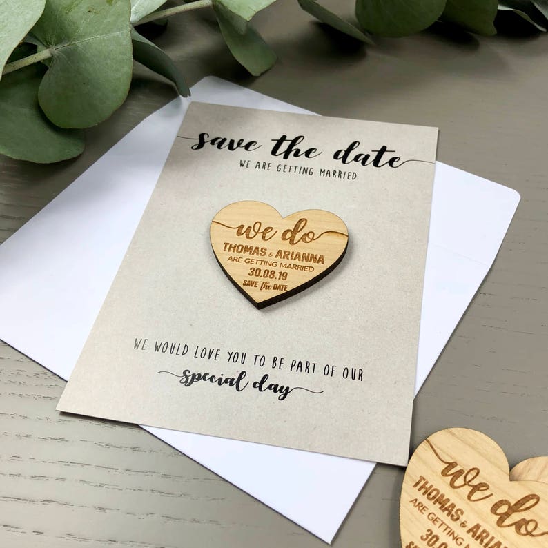 Save the Date Magnets Cards Wedding Invitations Rustic - Etsy UK