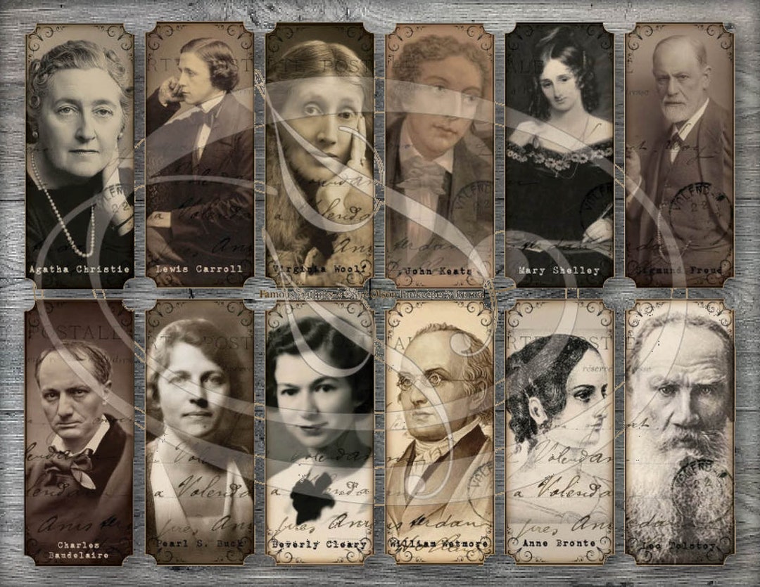 Famous Author Tickets 2 for Junk Journals Planners Travelers Notebooks ...