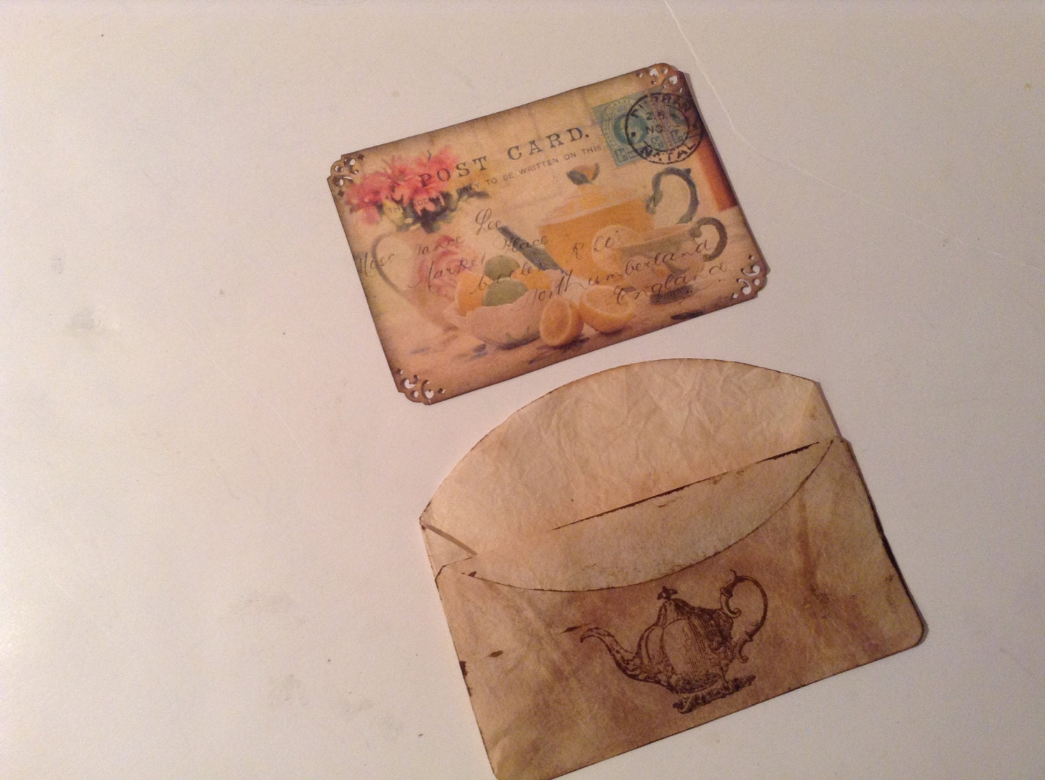 Coffee Filter Envelope With Tea Journal Card for Journals Planners ...