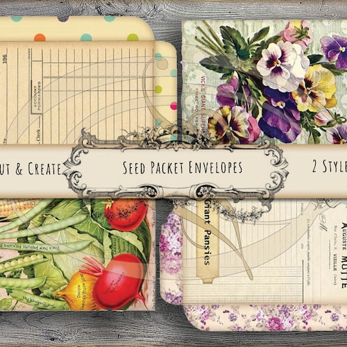 Blue in the Garden Vintage Junk Journal Digital Kit Printable | Etsy
