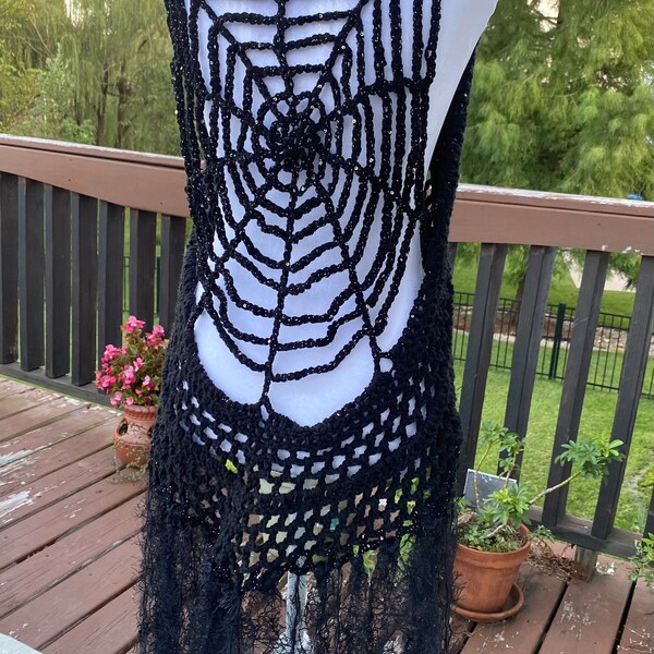 Spiderweb Vest Crochet Pattern - Etsy