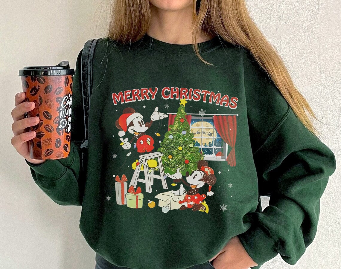 Merry Christmas Mickey Shirt, Xmas Character Movie Shirt sold by Brian ...